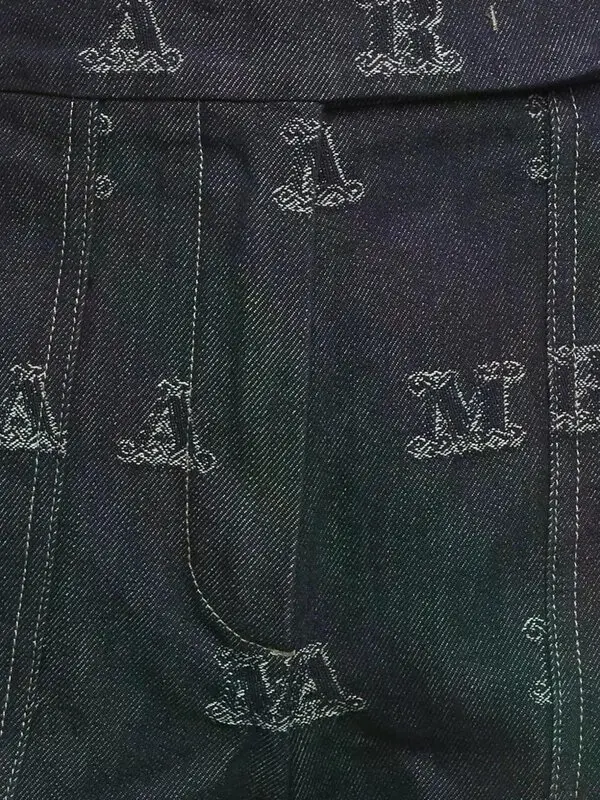 Max Mara Monogram Denim Shorts