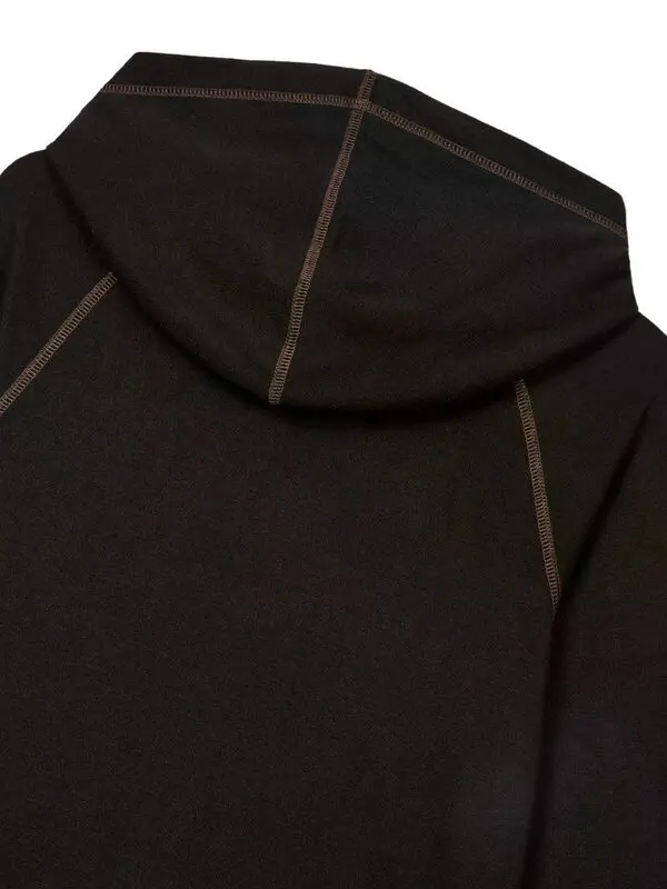STUDIO TOMBOY Contrast-stitch Drawstring Cardigan
