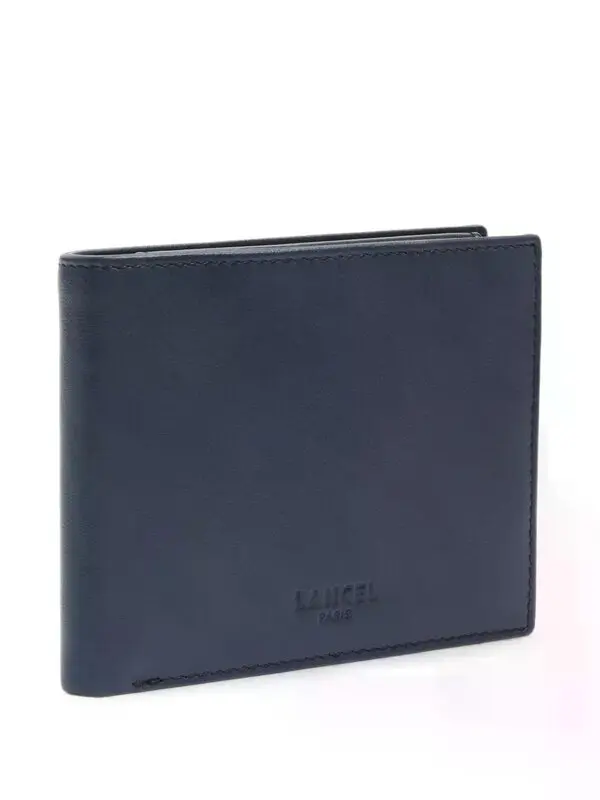 LANCEL Leon Leather Wallet - Blue