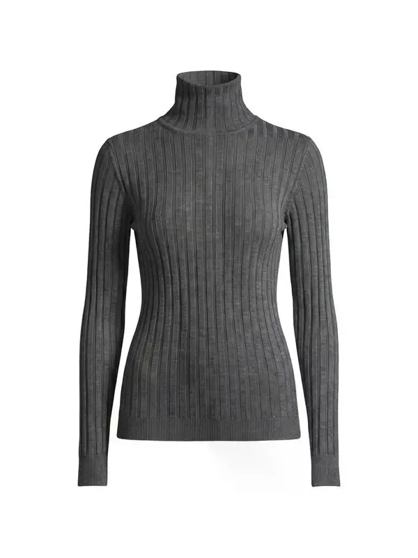 Peserico Ribbed Roll-neck Sweater