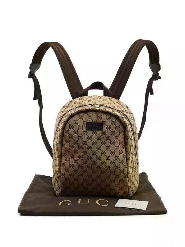 Gucci Gg Canvas Backpack - Neutrals
