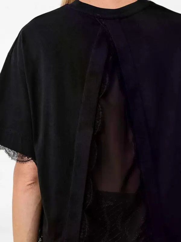 ALLSAINTS Lace-trim Open-back Blouse