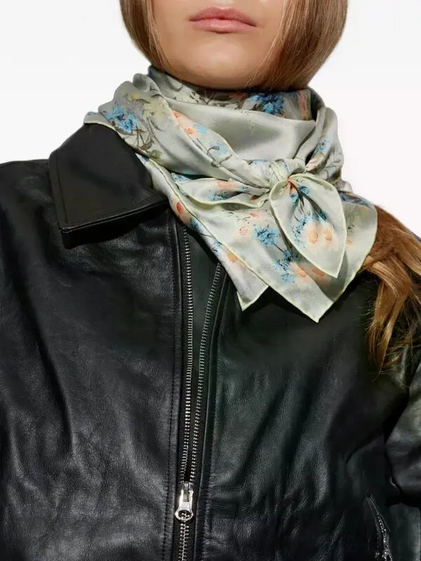 Alexander McQueen Floral-motif Silk Scarf