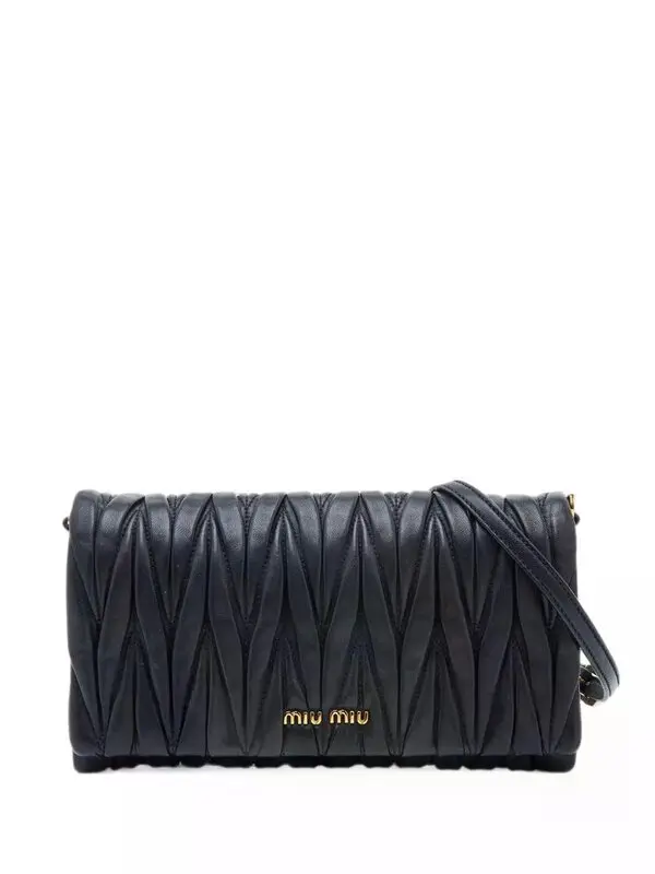 Miu Miu Matelassé Flap Shoulder Bag