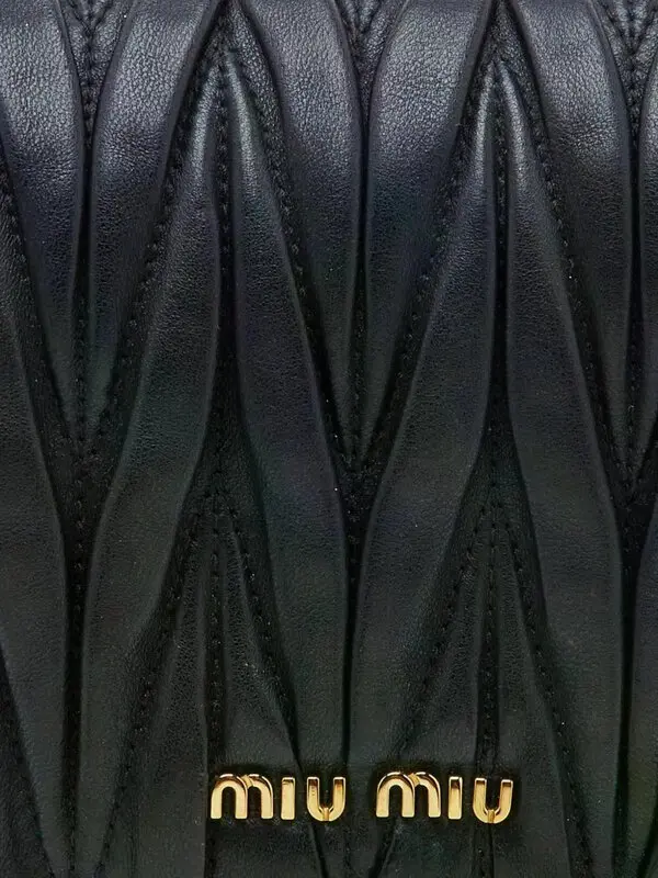 Miu Miu Matelassé Flap Shoulder Bag