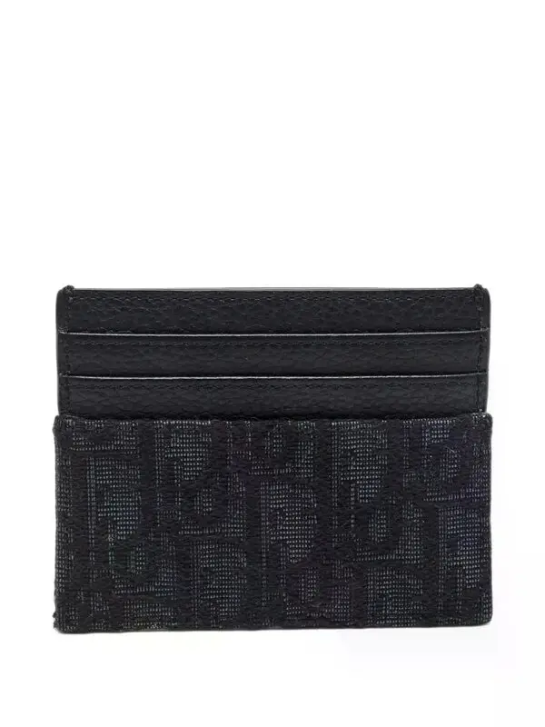 Dior 2024 Oblique Canvas Leather Card Holder