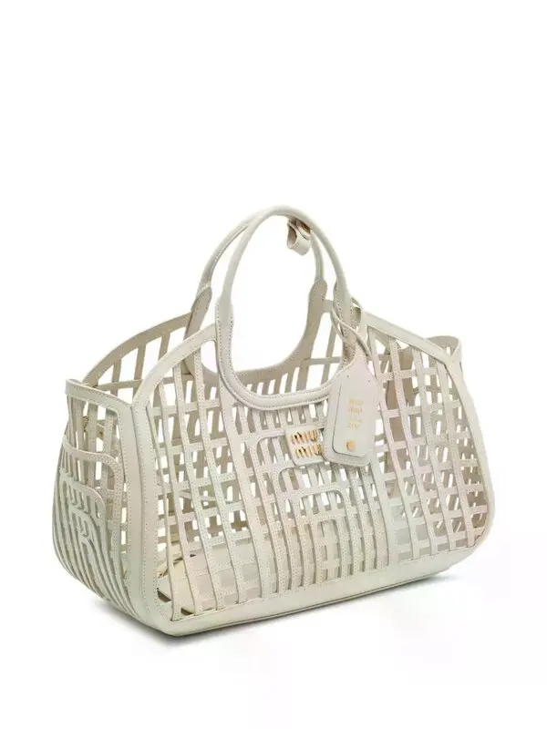 Miu Miu Basket Leather Tote Bag