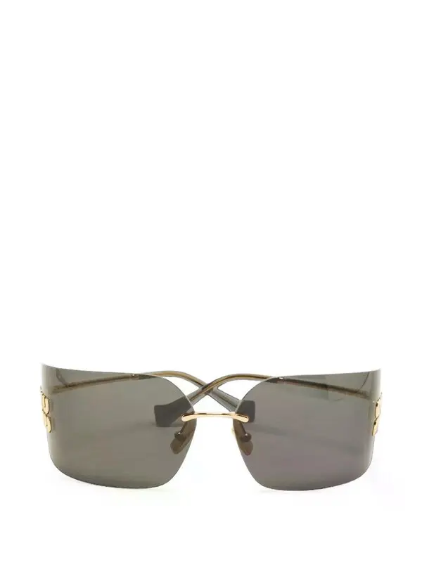 Miu Miu Aube Rimless Rectangle Sunglasses