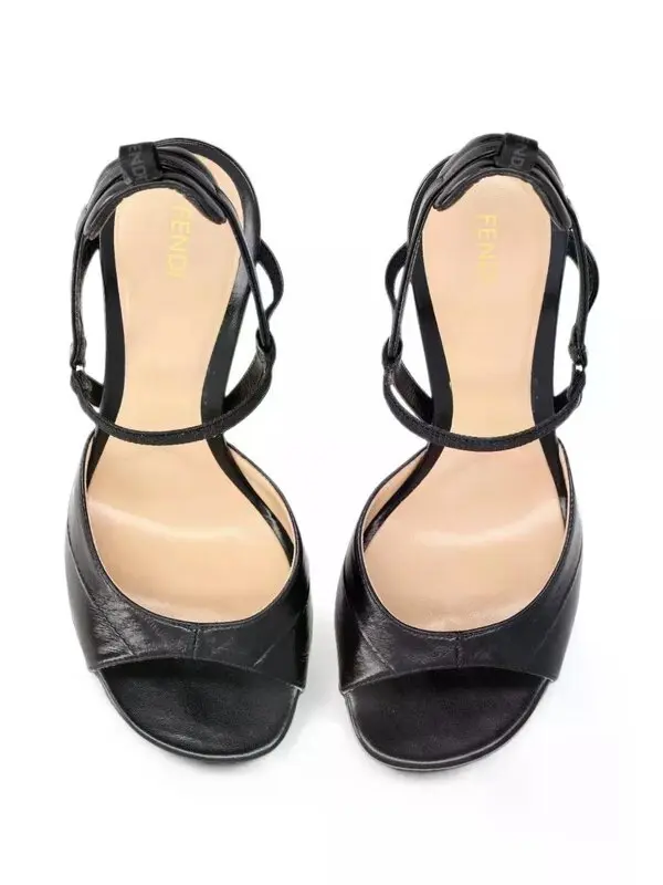 Fendi Very Colibrì Slingback Heeled Sandals