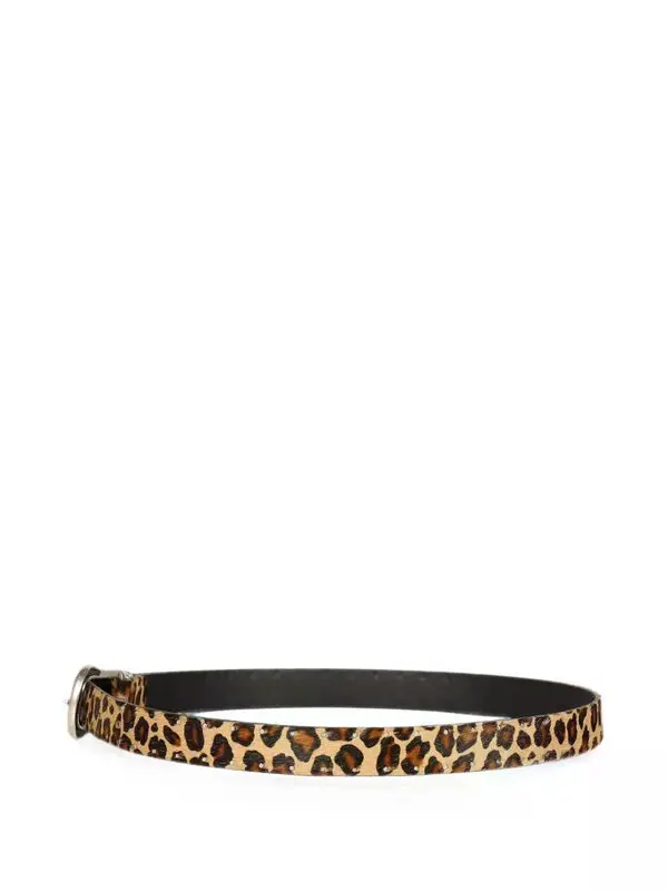 SECOND / LAYER The Doc Leopard-print Belt - Neutrals