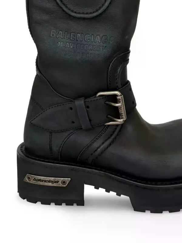 Balenciaga Buckle-fastening Leather Boots