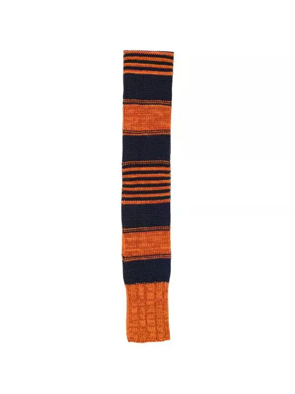 B.B. WALACE Striped Knitted Scarf - Blue