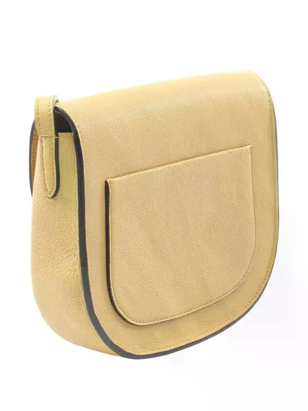 Celine 2010-2026 Small Grained Calfskin Trotteur Crossbody Bag - Yellow