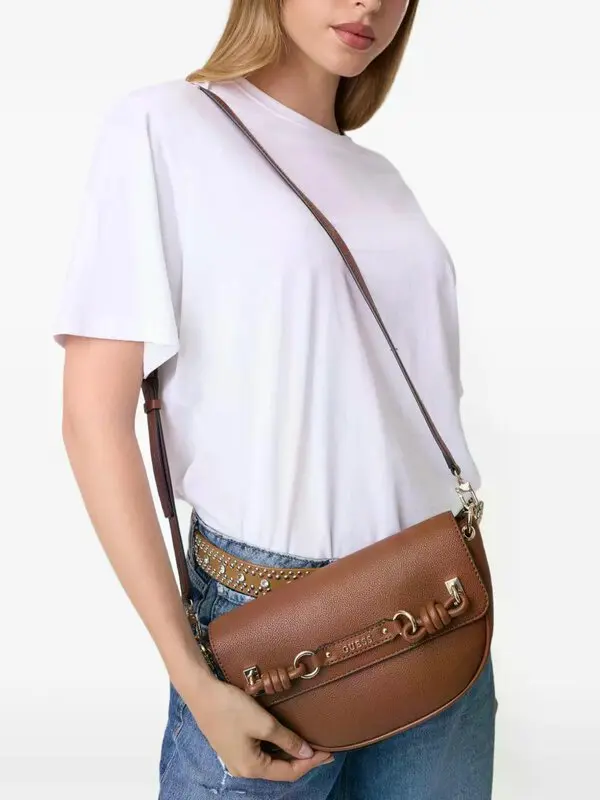 Guess Camelia Shoulder Bag - Brown