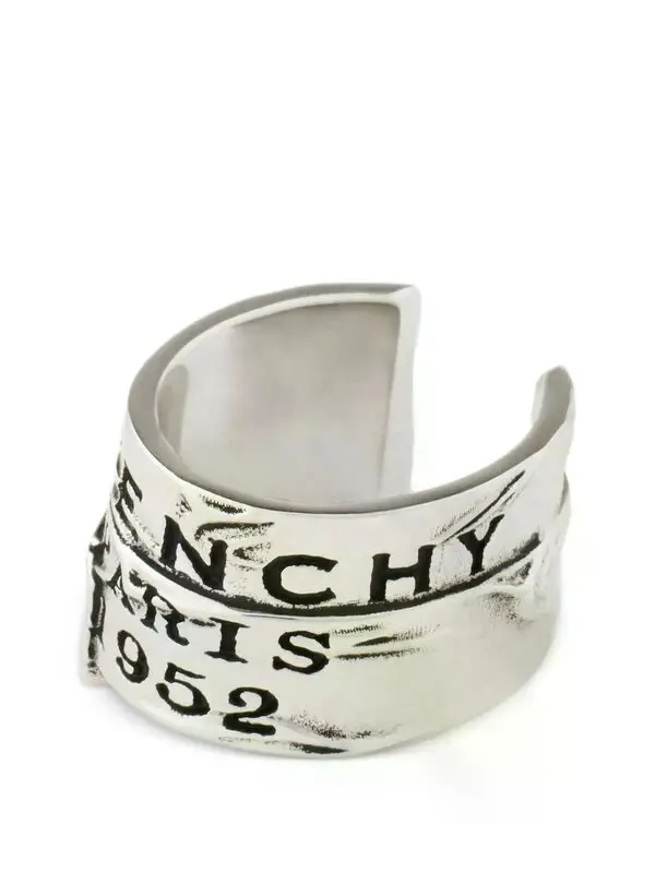 Givenchy Tape Earcuff In Metal And Enamel