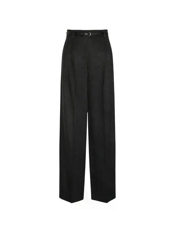 Max Mara Belted Pleated Tailored Trousers