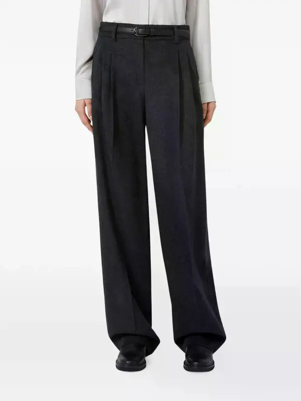 Max Mara Belted Pleated Tailored Trousers