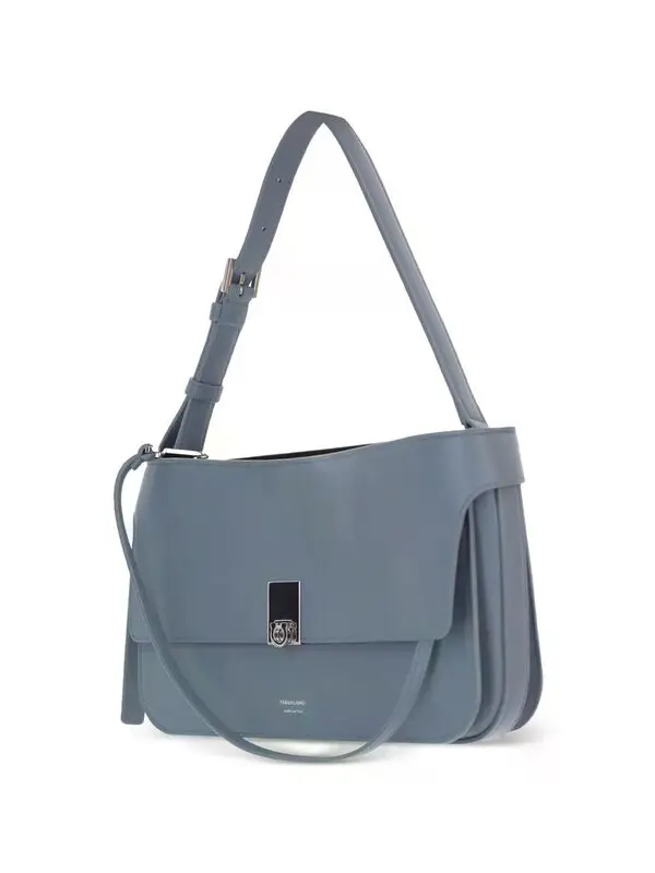 FERRAGAMO Gancini Buckle Leather Shoulder Bag
