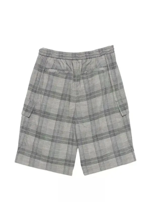 JUUN.J Check-pattern Cargo Shorts