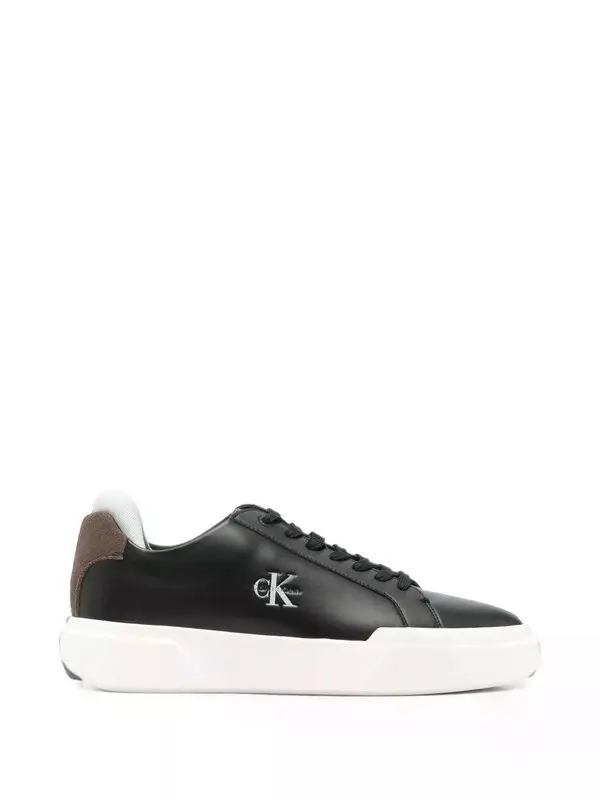 Calvin Klein Chunky Cupsole Logo-plaque Leather Sneakers