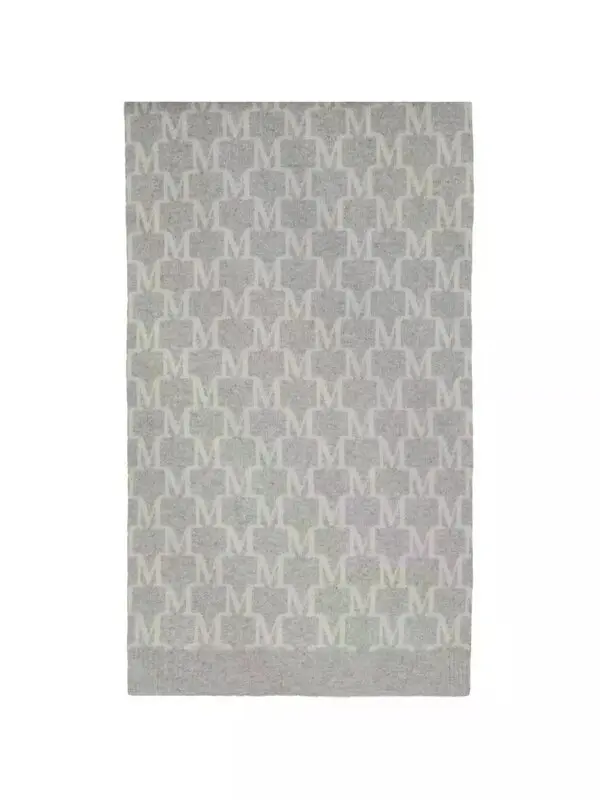 Max Mara Monogram-pattern Cashmere Scarf