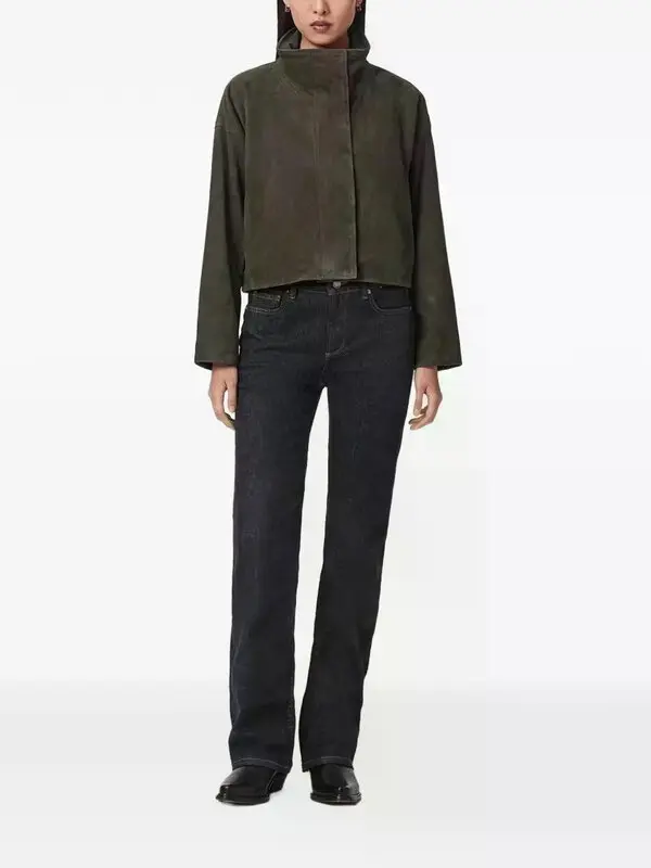 ALLSAINTS Funnel-neck Suede Jacket