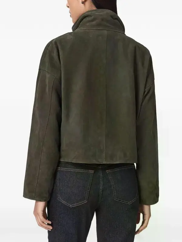 ALLSAINTS Funnel-neck Suede Jacket