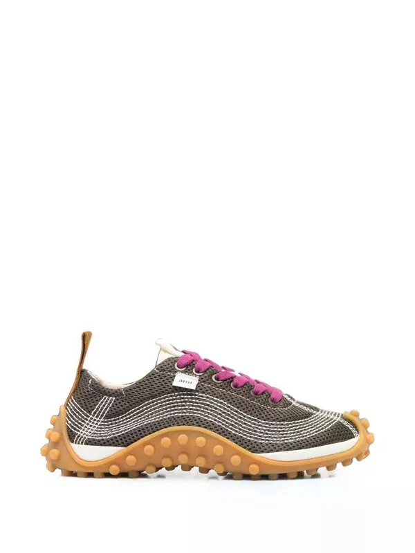 AMI Paris Mesh Panelled Sneakers