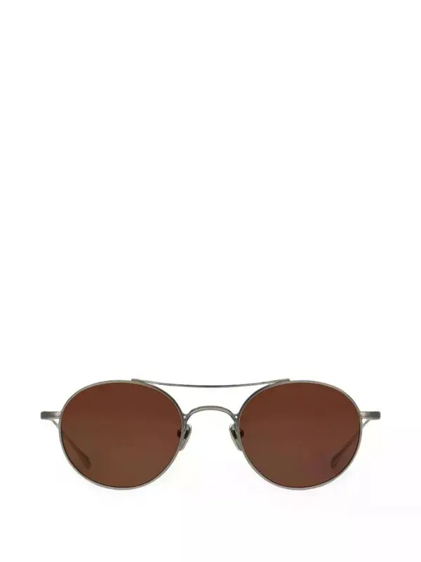MASUNAGA Gms/132t Round-frame Sunglasses - Silver