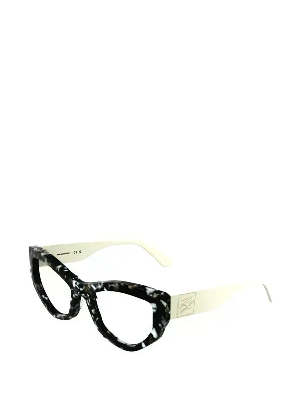 Karl Lagerfeld Marble-effect Cat-eye Glasses