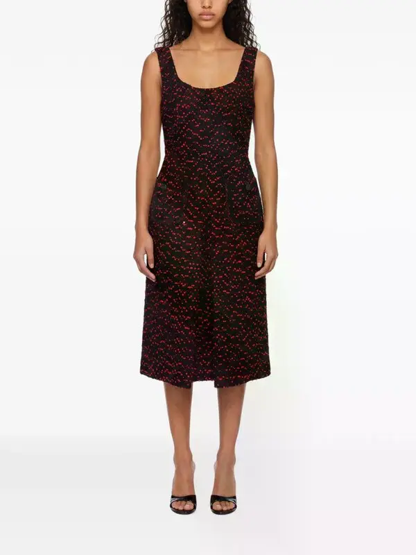 Elie Saab Tweed Patch-pocket Dress