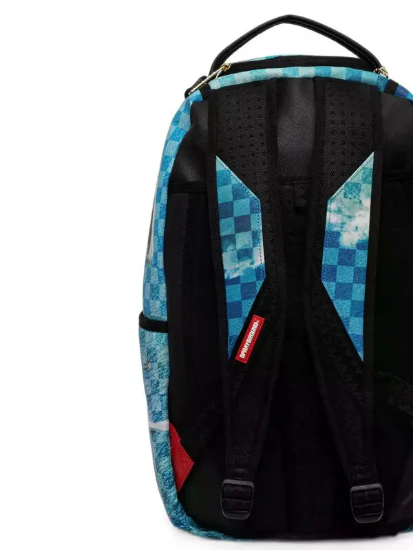 SPRAYGROUND Shark Island Checkered-print Backpack