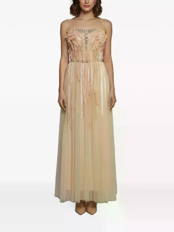 Elisabetta Franchi Embellished-detail Maxi Dress
