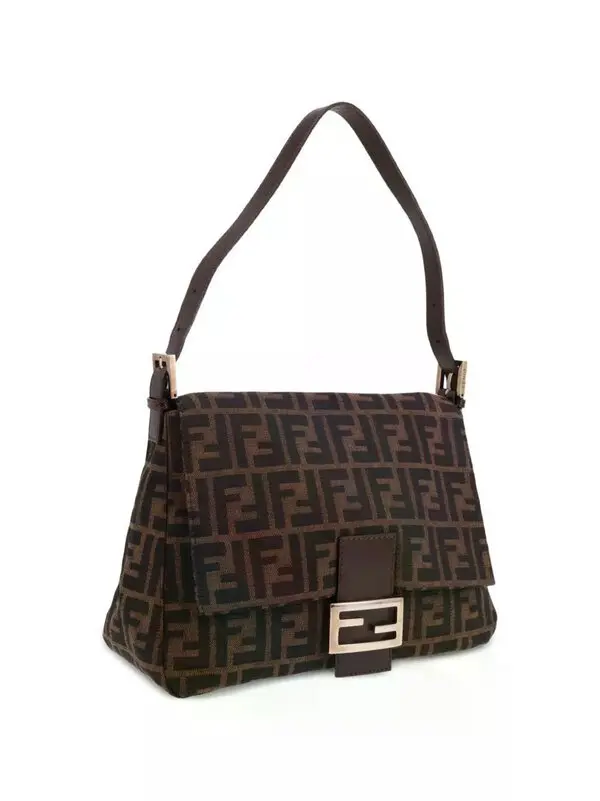Fendi 2000s Mamma Baguette Logo-print Shoulder Bag