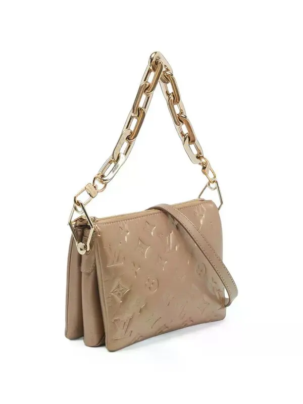 LOUIS VUITTON Bb Coussin Monogram-embossed Shoulder Bag - Gold