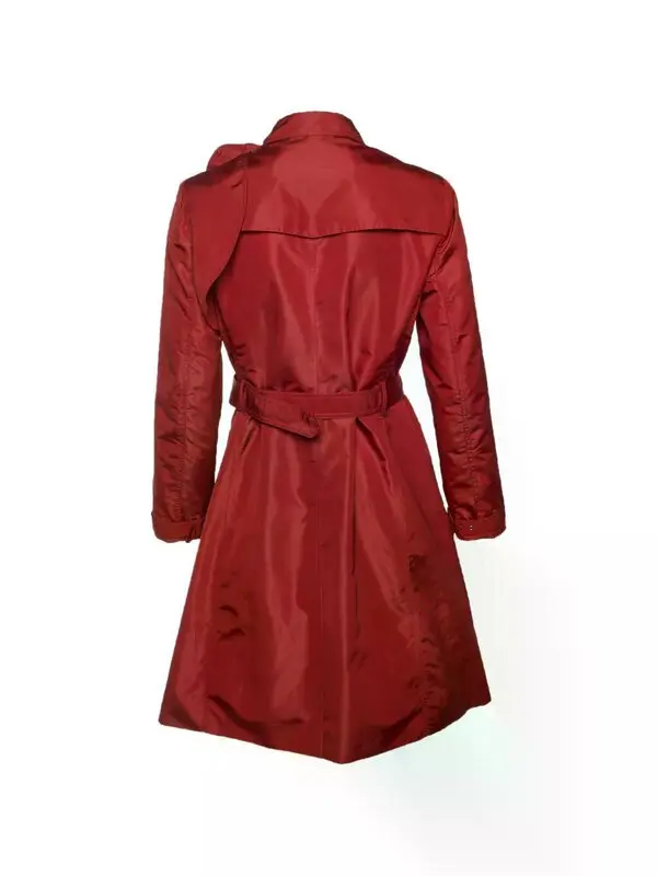 Valentino Garavani Floral-appliqué Belted Trench Coat