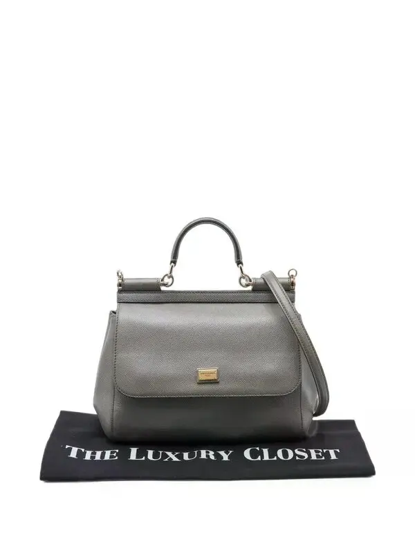 Dolce & Gabbana Miss Sicily Leather Handbag
