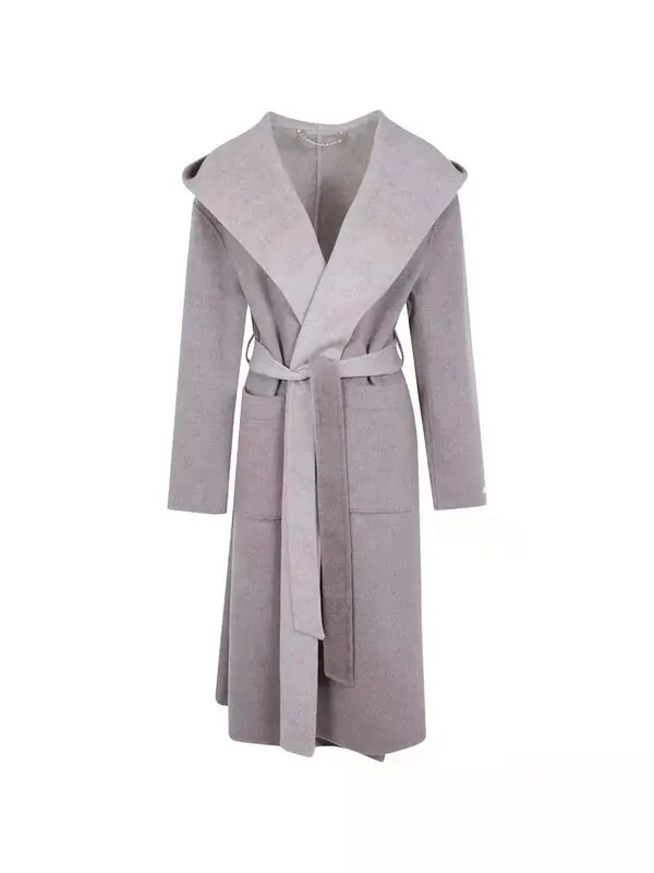 GIOVANNI PARIS Ornella Hooded Belted Coat