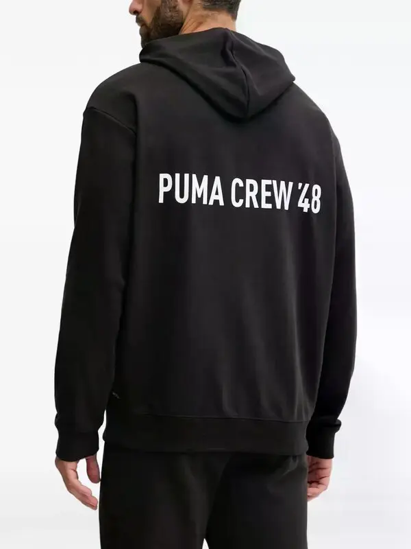 PUMA Logo-print Pouch-pocket Hoodie