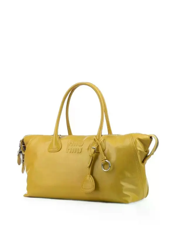 Miu Miu Logo-embossed Leather Shoulder Bag