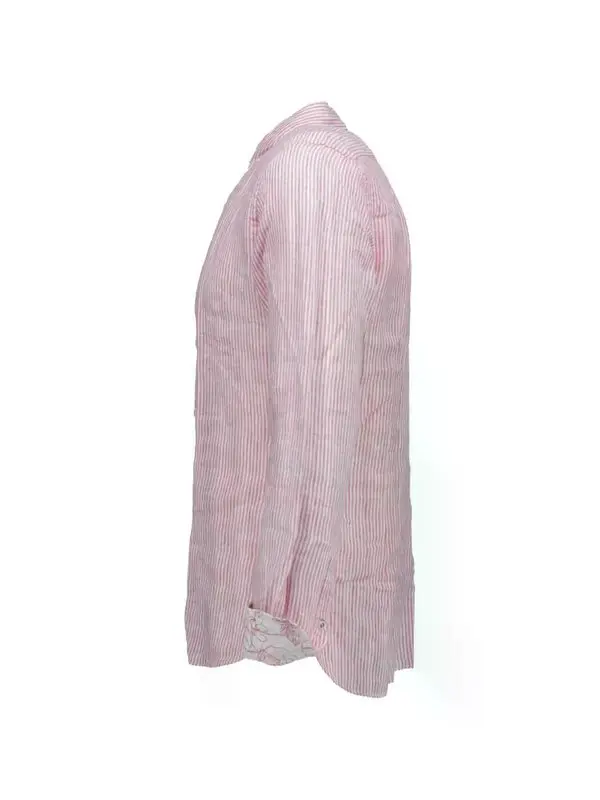 Fil Noir Vertical-stripe Linen Shirt