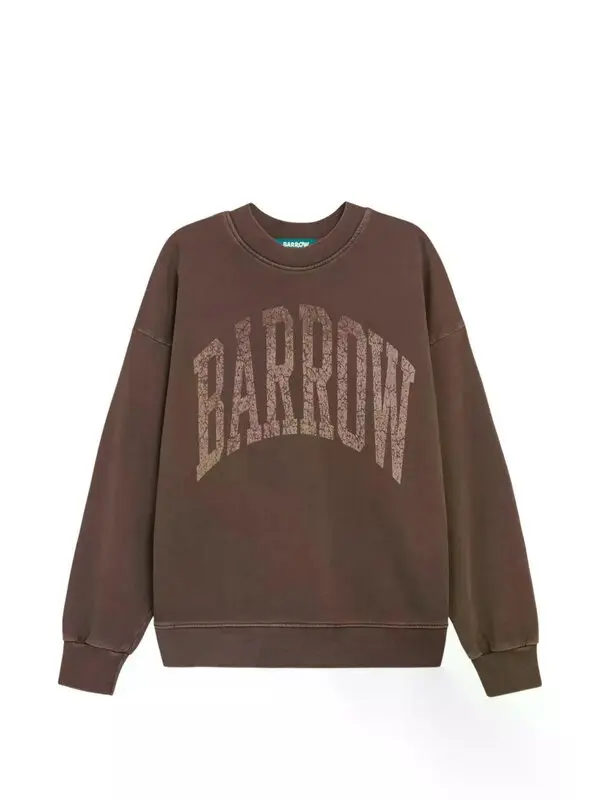 BARROW Logo-print Sweatshirt - Brown