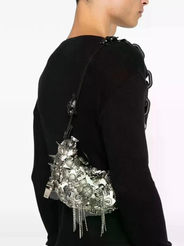 INNERRAUM Embellished Spike-detail Shoulder Bag