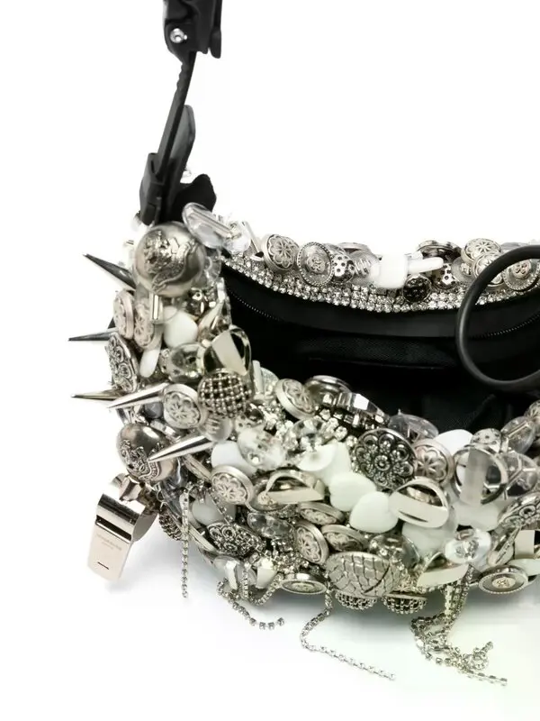 INNERRAUM Embellished Spike-detail Shoulder Bag