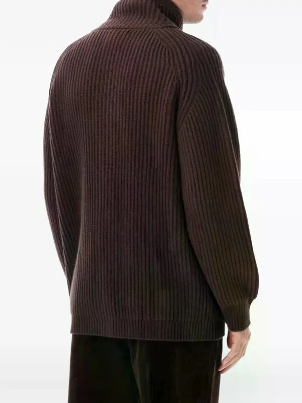 Filson Ribbed-knit Shawl-collar Cardigan