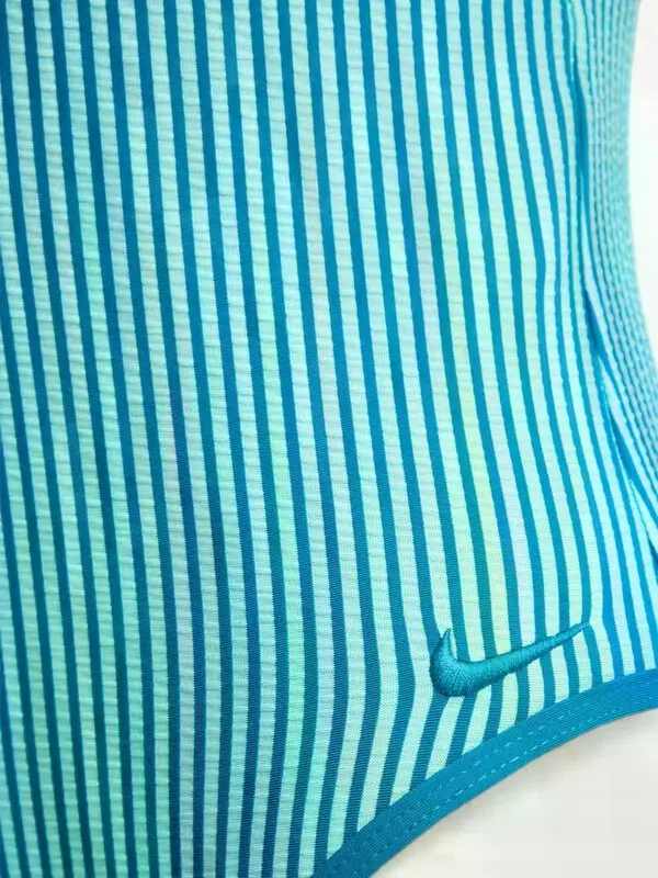 Nike Striped Embroidered Swimsuit