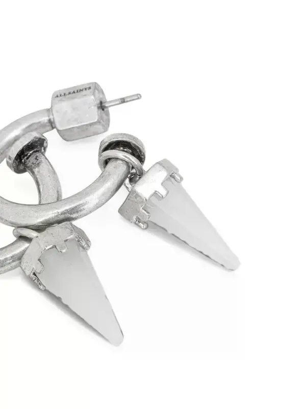 ALLSAINTS Laio Spike-pendant Hoop Earrings