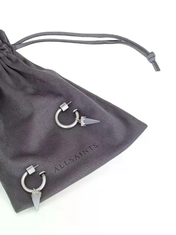 ALLSAINTS Laio Spike-pendant Hoop Earrings