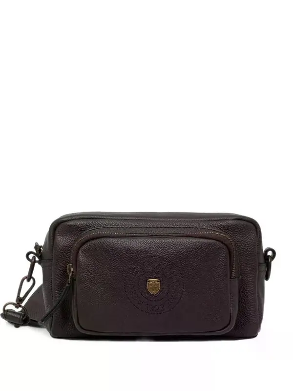 AERONAUTICA MILITARE Pebbled-leather Messenger Bag