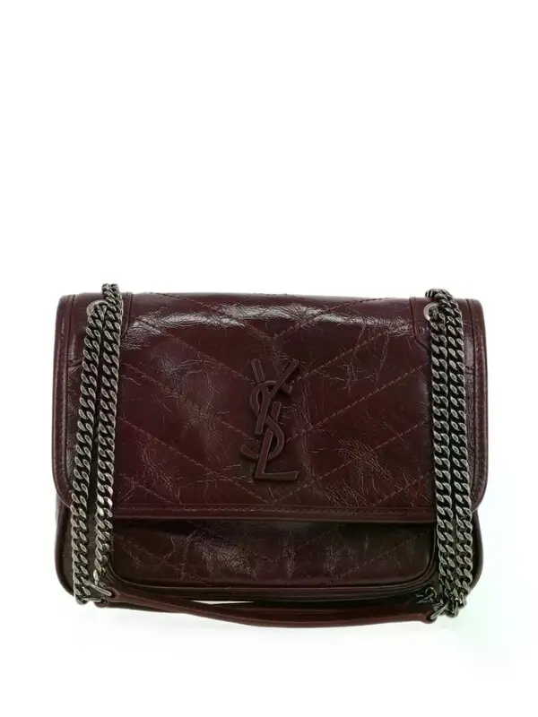 Saint Laurent 2010s Baby Niki Logo-plaque Shoulder Bag - Red
